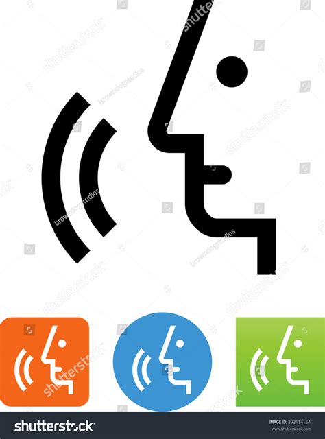 Voice Command Icon Stock Vector 393114154 Shutterstock
