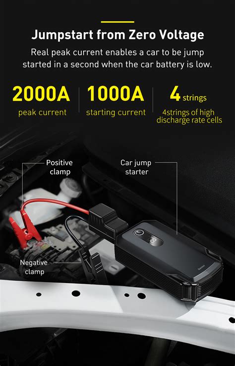 Пусковое устройство Baseus Super Energy Max Car Jump Starter 2000A ...