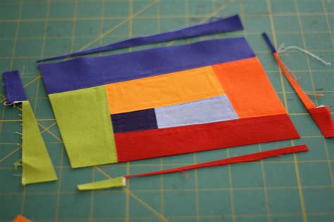 Improv Log Cabin Block Tutorial Improv Log Cabin Block Tutorial