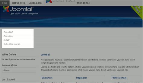 Creating A Horizontal Menu In Joomla 25 Inmotion Hosting
