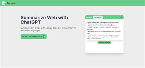 Too Long Best Time Saving Multilingual Article Summaries