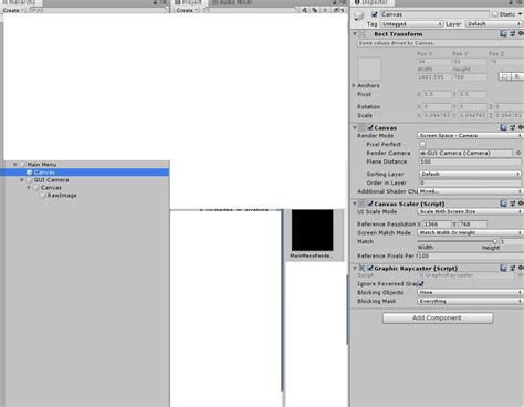 unity game engine how can i add a camera over a canvas ui stack