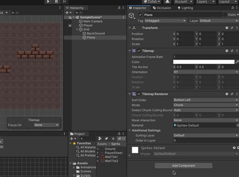 unity 横版2d 游戏开发学习笔记 9：2d tilemap 功能