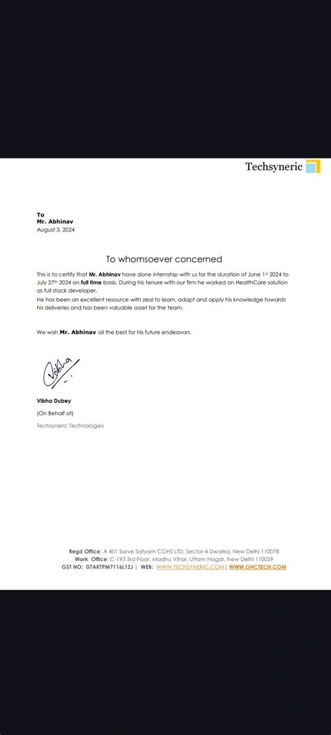 Abhinav Yadav On Linkedin Internship Learning Fullstackdeveloper Healthcare