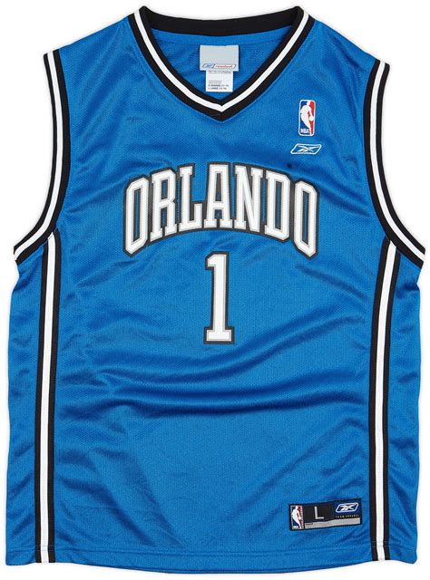2003 04 Orlando Magic Mcgrady 1 Reebok Away Jersey 710 Lboys