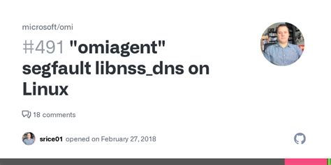 Omiagent Segfault Libnss Dns On Linux · Issue 491 · Microsoft Omi
