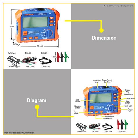 Buildmate Wadfow Rcdloop Tester Detector Portable Digital Leakage Pha — Buildmate