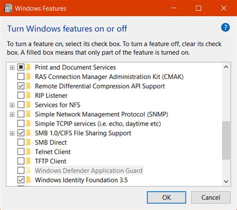 Enable Smb1 Sharing Protocol In Windows 10 Cant Connect To Smb Share