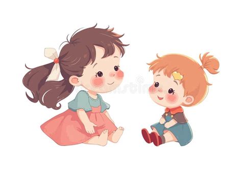 Two Sisters Cartoon