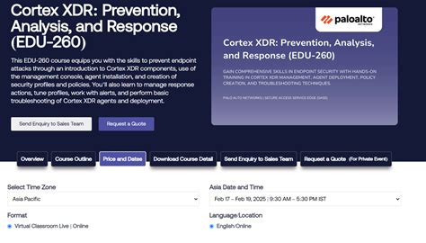 Learn Cortex Xdr Prevention Analysis And Response With Edu 260