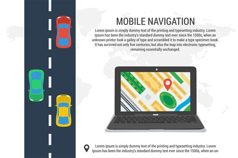 Poster Of Computer Navigation System A Technology Illustration By Vasser