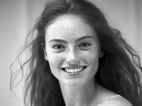 Retrato Monocromático De Una Mujer Que Muestra Vulnerabilidad Y Auto