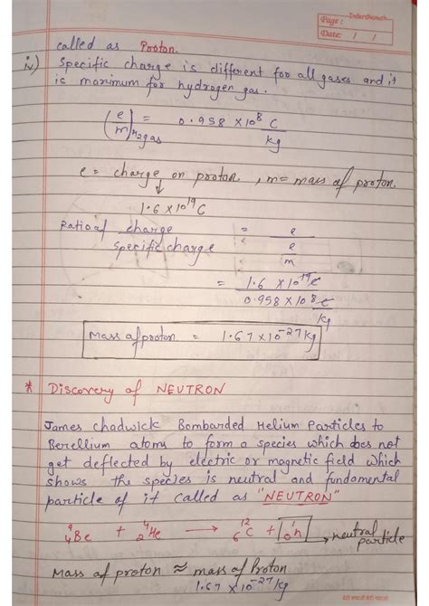 SOLUTION Atomic Structure Class 11th Notes Of Vidya Mandir Classes Studypool