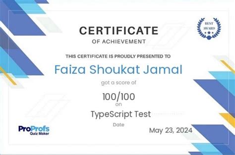 I Completed A Typescript Quiz Faiza Shoukat Posted On The Topic Linkedin