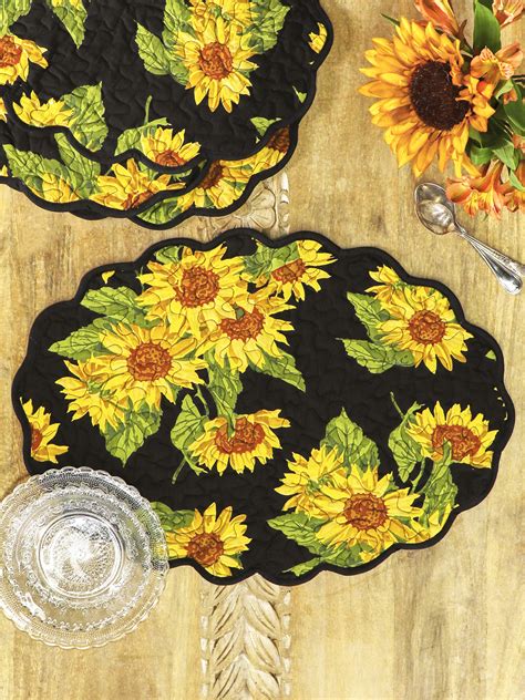 Orchard Quilted Placemat Set Of 4 Kitchen And Table Linens Placemats