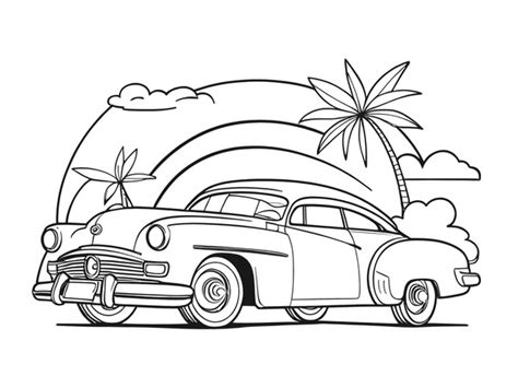 Classic Car Coloring Pages