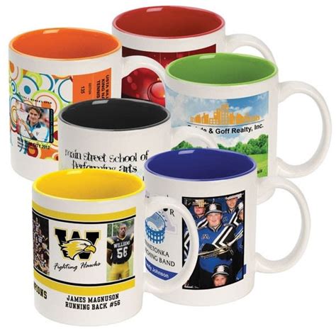 Customized Photo Collage Mugs 11 Oz High Definition Accent Mug