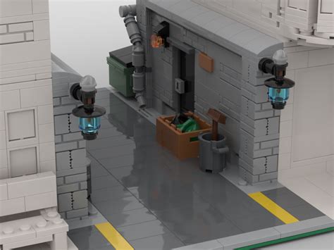 Lego Moc Alleyway Modular Scale By T Nova Rebrickable Build With Lego