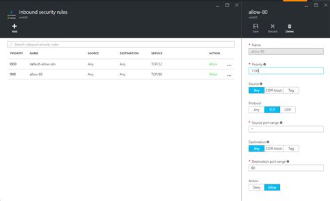 tomcat routing tcp traffic to port 8080 on azure vm stack overflow