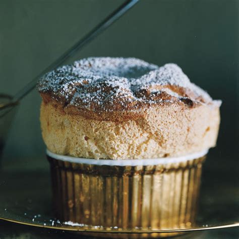 Spiced Pumpkin Soufflés With Bourbon And Molasses Sauce Recipe Epicurious