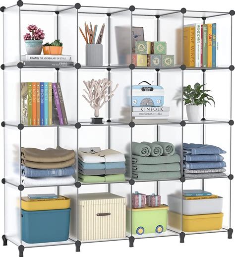 FUNLAX Cube Storage Organizer 6 Cube Storage Shelf Cubical Storage Shelves Cube Organizer