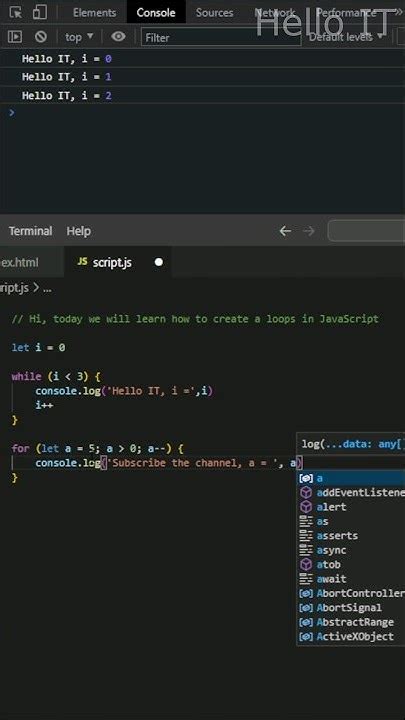 How To Create Loops Whilefor In Javascript Javascript Js Shorts Whileloop Forloop Youtube