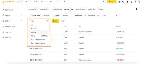 How To View My Binance Margin Account Activities Binance Margin Accountbinance Futures