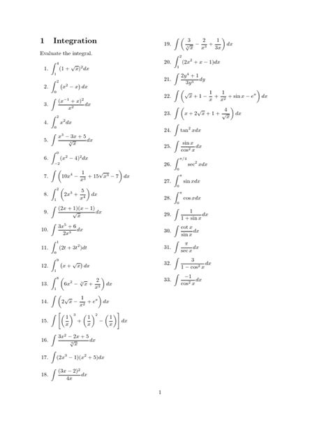 Integration Pdf