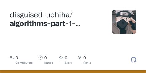 github disguised uchiha algorithms part 1 template
