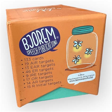 Prevocalic And Vocalic R Bjorem Speech® Therapy Cards
