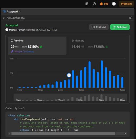 Day 606 Of Leetcode Findcomplement For Integers Michael Farmer