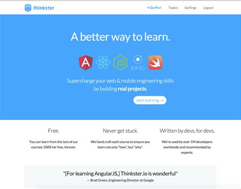 The Best Place On The Web For Tutorials And Screencasts Covering Angularjs Ionic Swift Mean