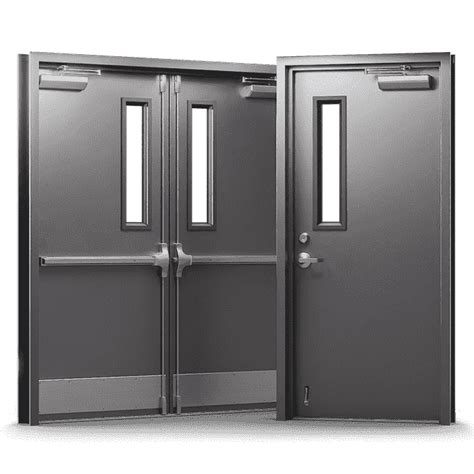 External Metal Double Doors