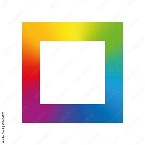 Square Rainbow Gradient Color Stock Vector Adobe Stock