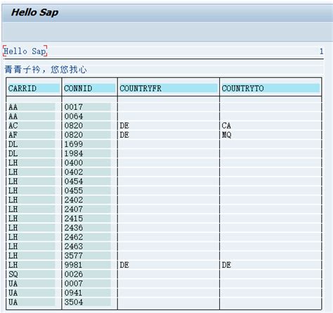二十九SAP中输出漂亮的表格 像一棵海草海草海草 博客园