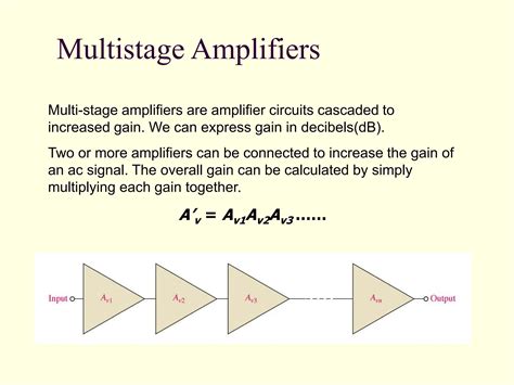 multistage amplifiers analysis and design ppt