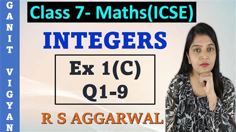 Integers Icse Class 7 Mathematics Chapter 1 Exercise 1 C Q 1