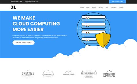 Hosting Inspiring And User Friendly Free Html5 Web Hosting Template Themewagon