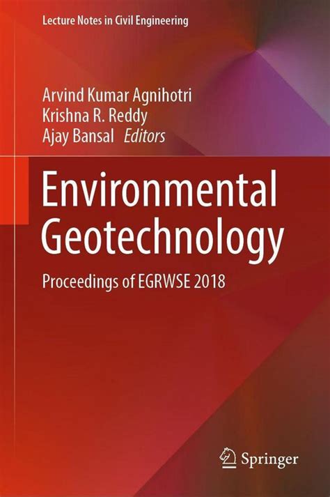 Lecture Notes In Civil Engineering 31 Environmental Geotechnology