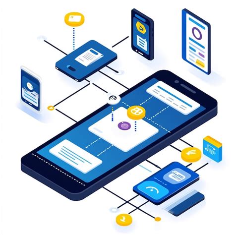 An Infographic Showing The Mobile App Development Lifecycle Premium Ai Generated Image