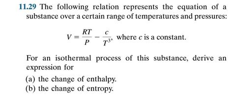 Solved You Must Use The Following Equations To Derive The Chegg Com
