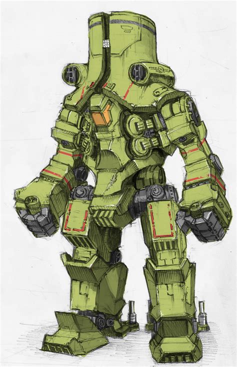 Double Deck Cherno Alpha Pacific Rim Graphite Medium Highres Mixed Media Traditional