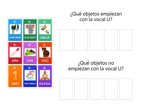 La Vocal U Group Sort