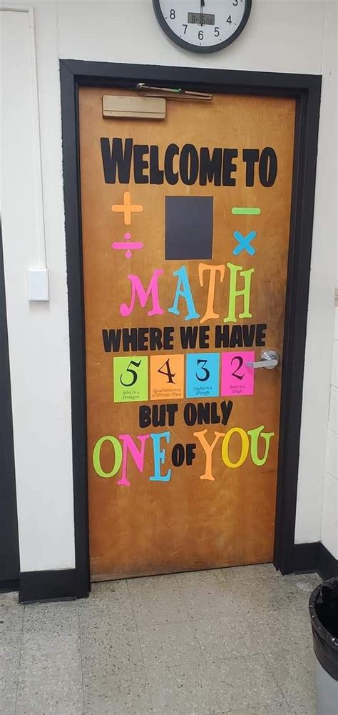 Welcome To Math Classroom Decorations