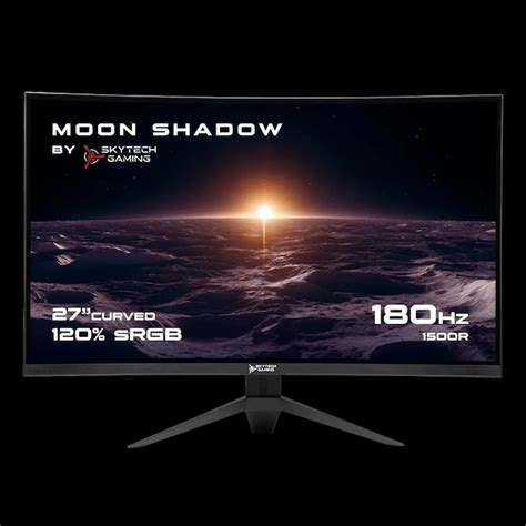 Skytech 27in Curved Gaming Monitor Mtmoonshadow 0001 Bk At