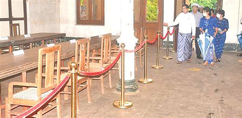 ၇၆ နှစ်မြောက်အာဇာနည်နေ့တွင် အများပြည်သူအား ဖွင့်လှစ်ပြသမည့် အတွင်းဝန်ရုံး ယခင်ဝန်ကြီးများရုံး