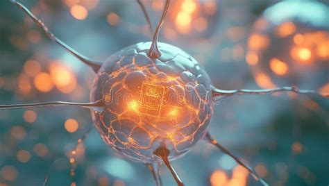 Glowing Neural Network Brain Visualization Futuristic Data Connections
