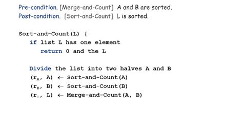 Divide And Conquer 01 Counting Inversion Youtube