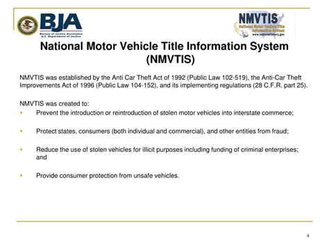 Ppt Welcome To The National Motor Vehicle Title Information System