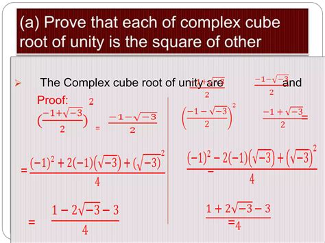 Cube Root Of Unity PPTX